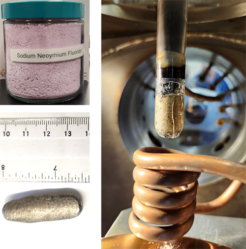 Nd metal successfully produced with fluoride-based feedstock without ...